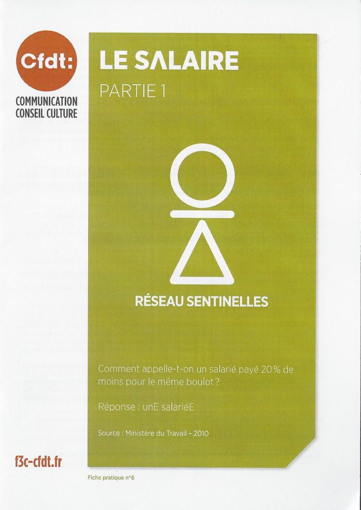 Sentinelles : Le salaire – CFDT S3C 44-85